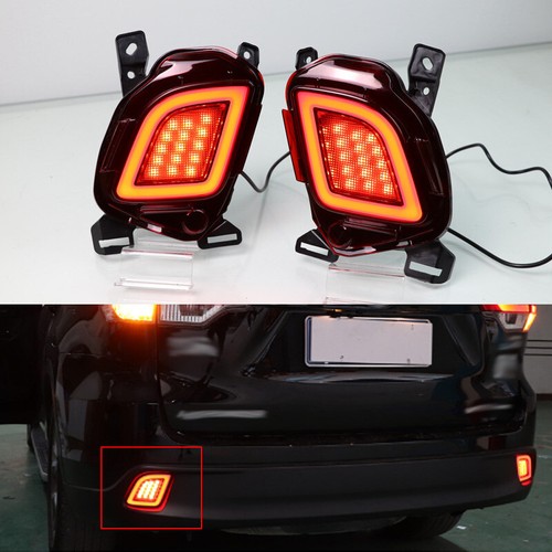 LED Rear Bumper Reflector Fog Brake Turn Indicator Lights For Toyota ...