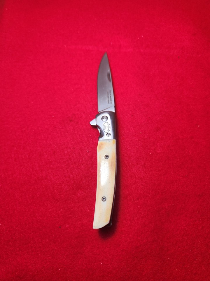 Moore Maker USA 5117 LLC Linerlock Knife Toasted Bone Handles NIB | eBay