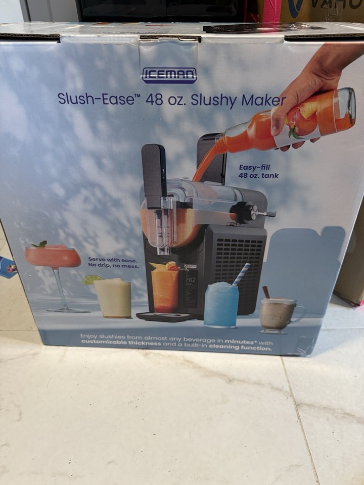 Slush-Ease Slushie Machine - 48 oz Frozen Drink Maker with 5 Presets ...