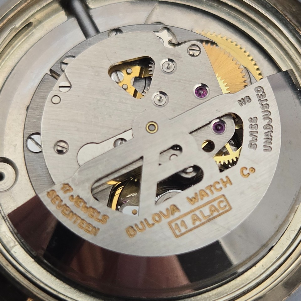 Vintage BULOVA Jet Clipper "T" men's automatic watch 11ALAC 10K RGP ...