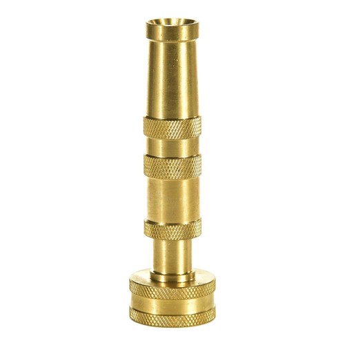 Heavy-Duty Brass Hose Nozzle Adjustable Twist Jet Sweeper Garden ...