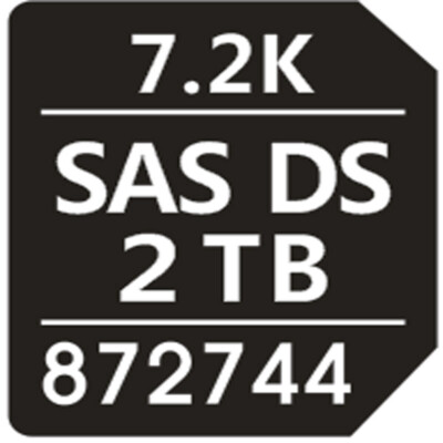 30pcs of 872744 2TB SAS 7.2K caddy label sticker for hpe G8 G9 G10 3.5 ...