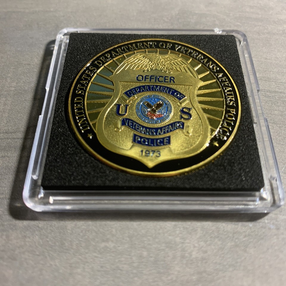 VA U S Dept of Veterans Affairs Police Challenge Coin. New! W Case Fast ...