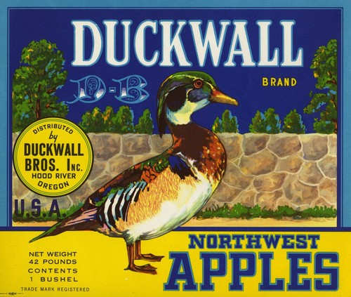 D B Brand - Apple Crate Label - Duckwall - Rock Wall - Blue Extra Fancy ...