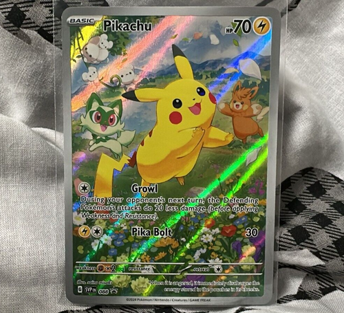 Pikachu SVP088 Black Star Promos FA Paldea Adventure Chest Holo Pokémon ...
