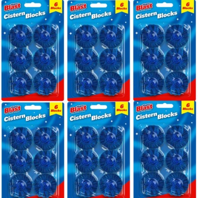 36 Cistern Blue Blocks Toilet Bowl Freshener Cleaner Bloc Loo Block Blu ...