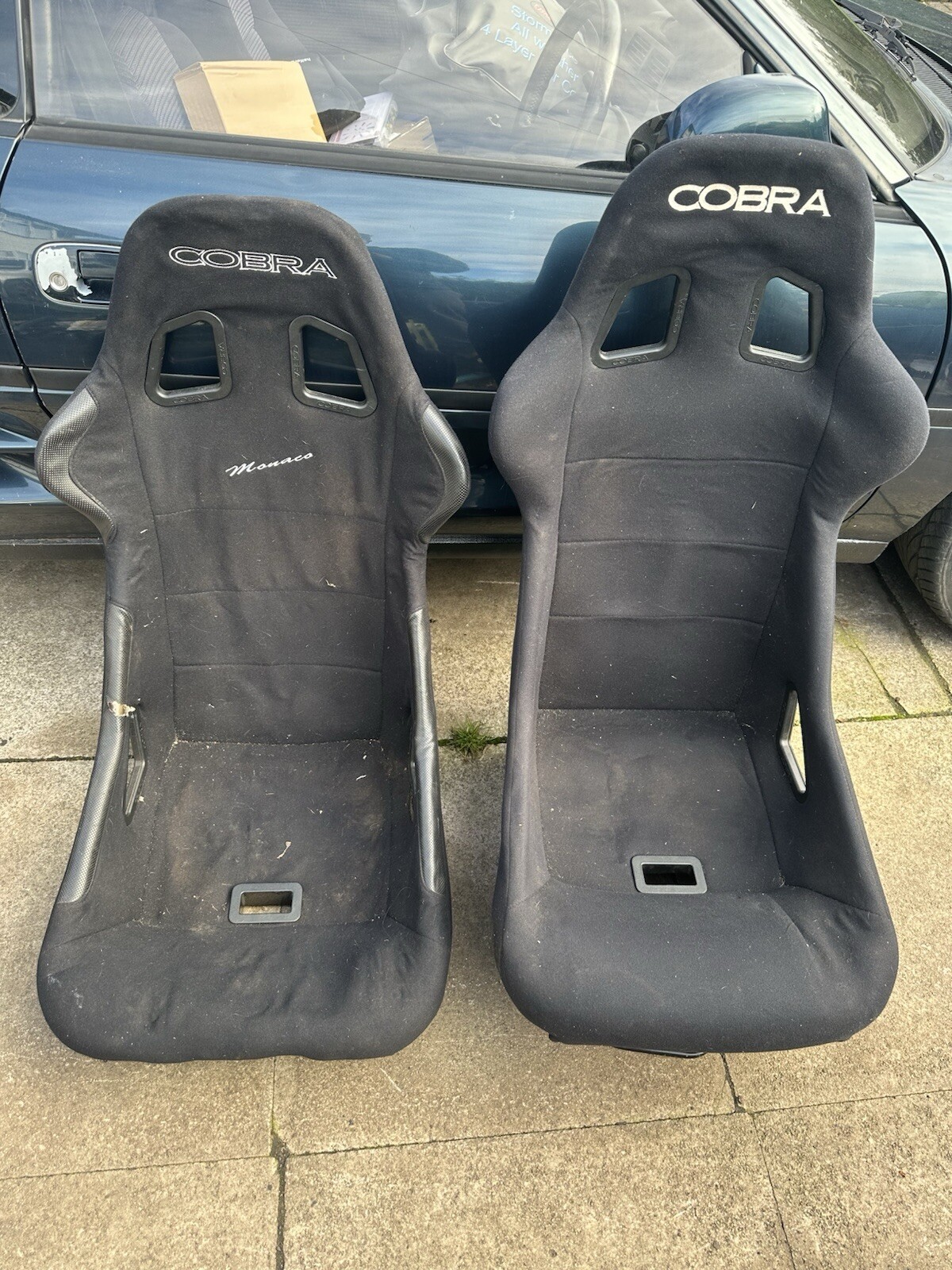 Cobra Bucket Seats Pair Black | eBay UK