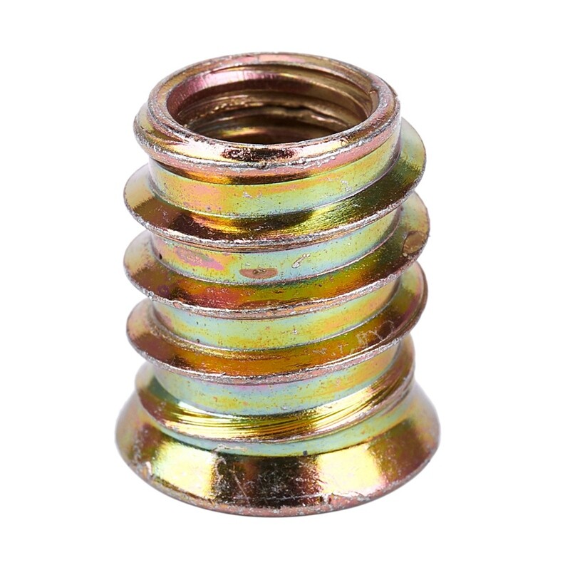 Set of 5 threaded insert M10 x 20 mm for wood U1S9 | eBay