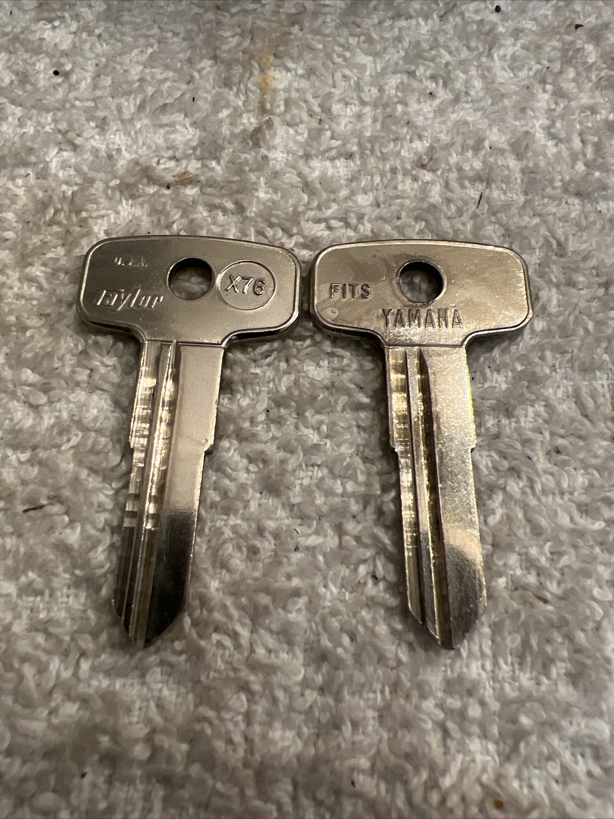 Lot Of 2 New Taylor X76 YH30 Key Blank Fits Yamaha Motorcycles YM52 | eBay