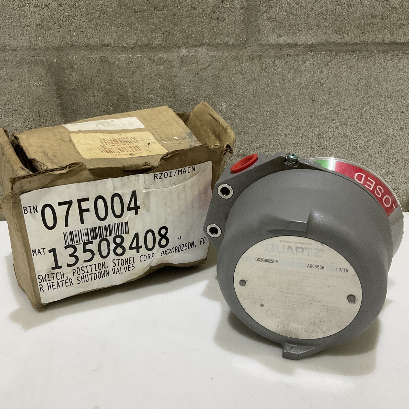 STONEL QUARTZ QX2GB02SDM POSITION SWITCH 120 VAC .30 AMPS 24 VDC 678 | eBay