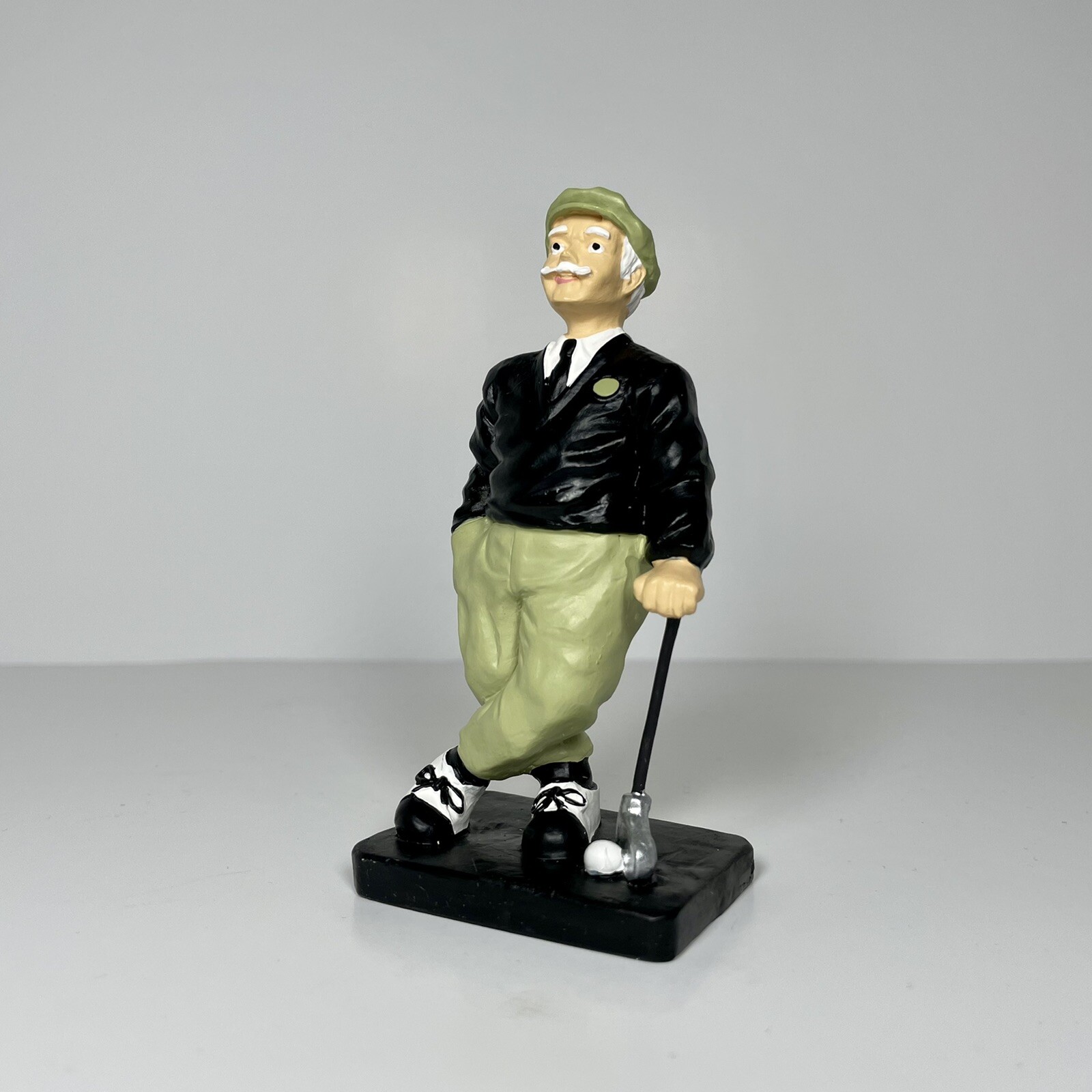 Old Man Grandad Golfer Statue Golf Grandpa Figurine Award Mini 4”Garden ...