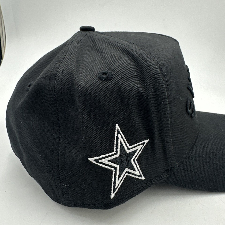 New TRUE BRVND Brand X DALLAS COWBOYS BLACK OUT SNAPBACK HAT CAP Upside ...