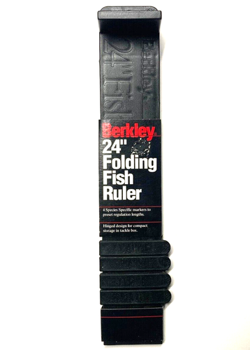 Berkley 24" Folding Fish Ruler with Preset Markers Crappie Bass Trout ...