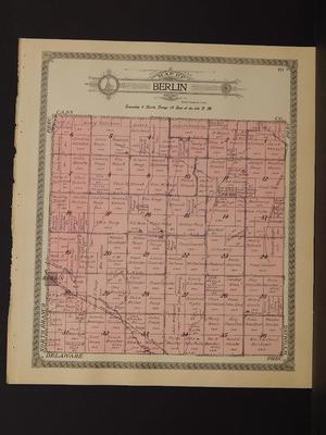 Nebraska Otoe County Map BerlinPrecinct (Township) 1912 L7#43 | eBay