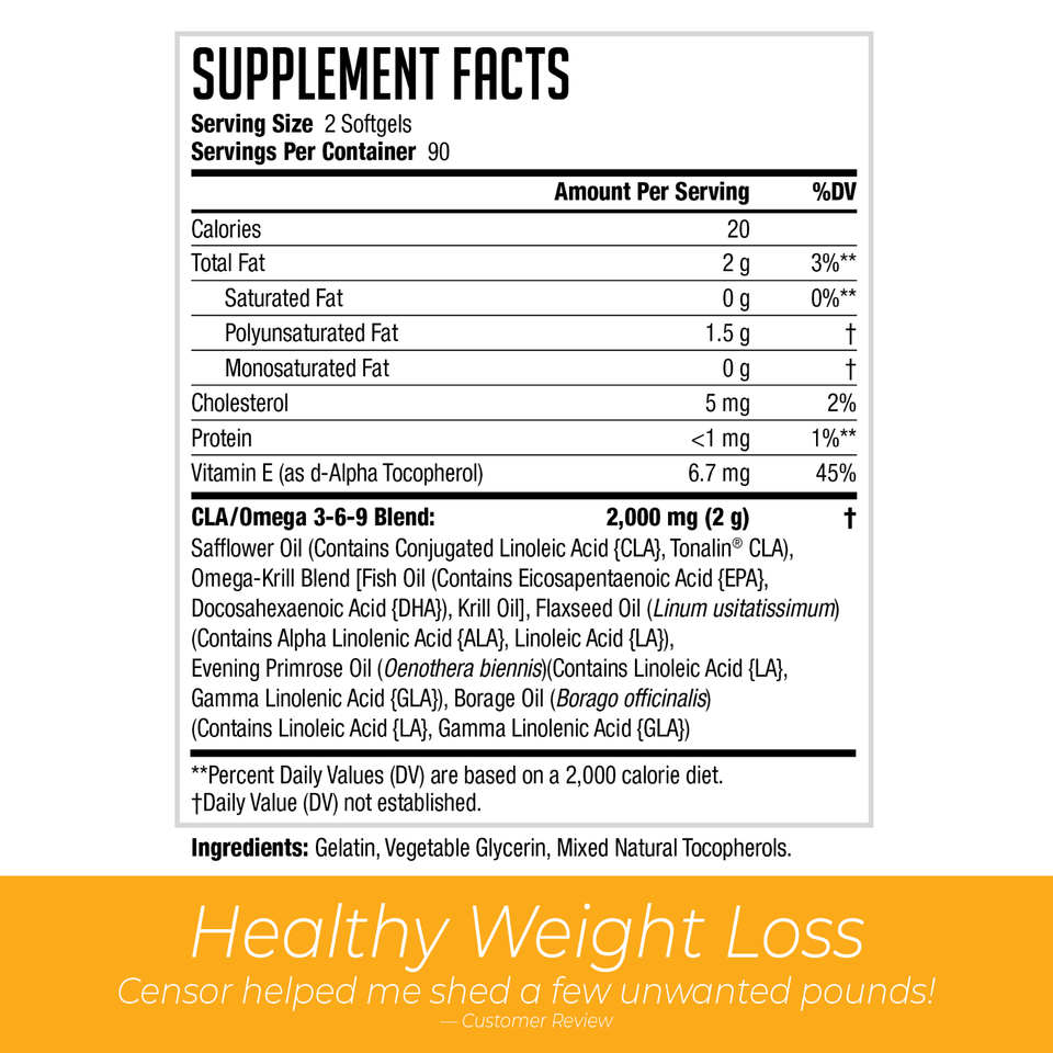 CENSOR Specialized Body Toning Supplement for Losing Inches - 90 ...