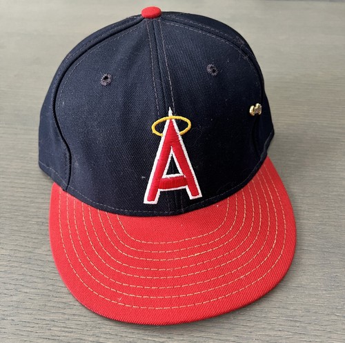 VTG California Angels Hat Adult Blue Red Fitted Size 7 1/4 Cap 80s MLB ...