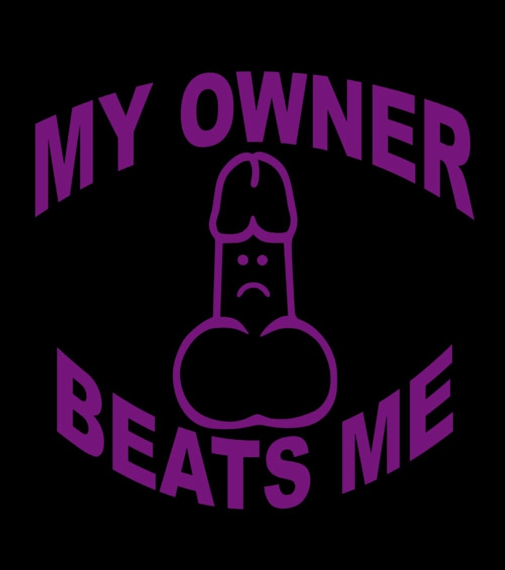 My owner beats me import car truck domestic vinyl decal sticker jdm ...