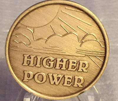 Higher Power Medallion Chip Coin AA NA Bronze Alcoholics Anonymous | eBay