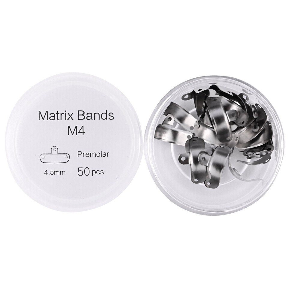 50 Pcs Dental Matrix Bands Palodent V3 Style Sectional Contoured ...