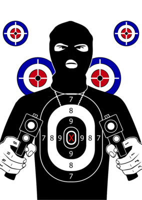 Splatter Target A3 Shoot Rifle Pistol Reactive Air Cheap Targets - FREE ...