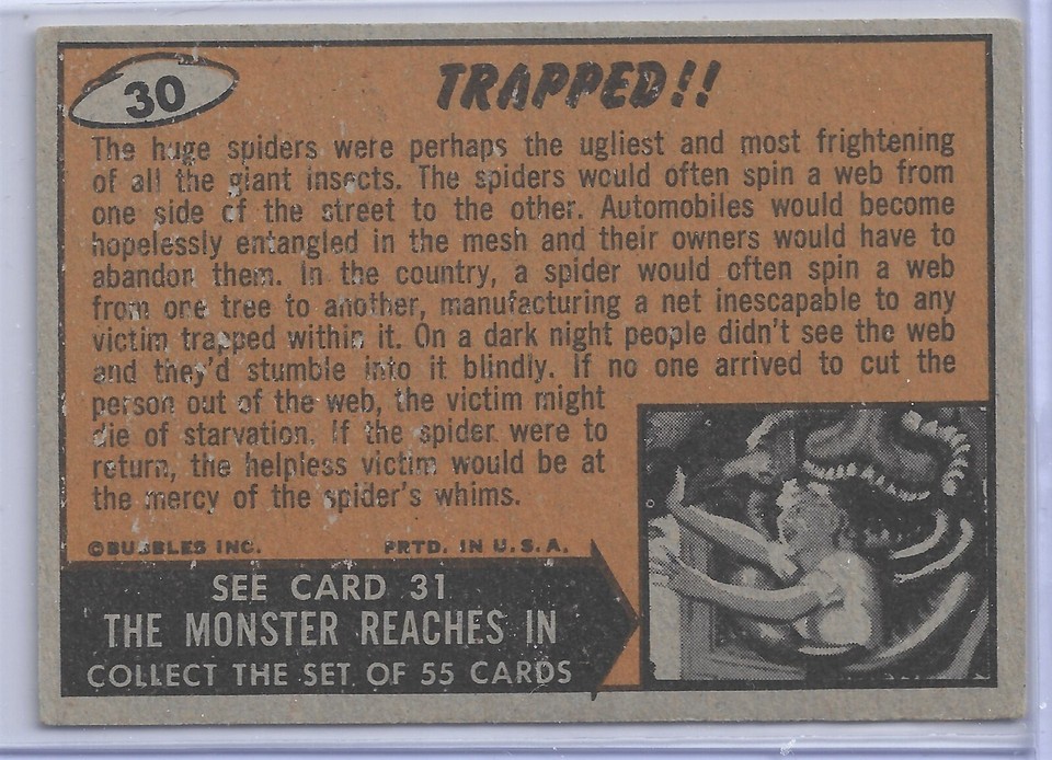 1962 Mars Attacks 30 Trapped!! RAW Bubbles / Topps STC | eBay