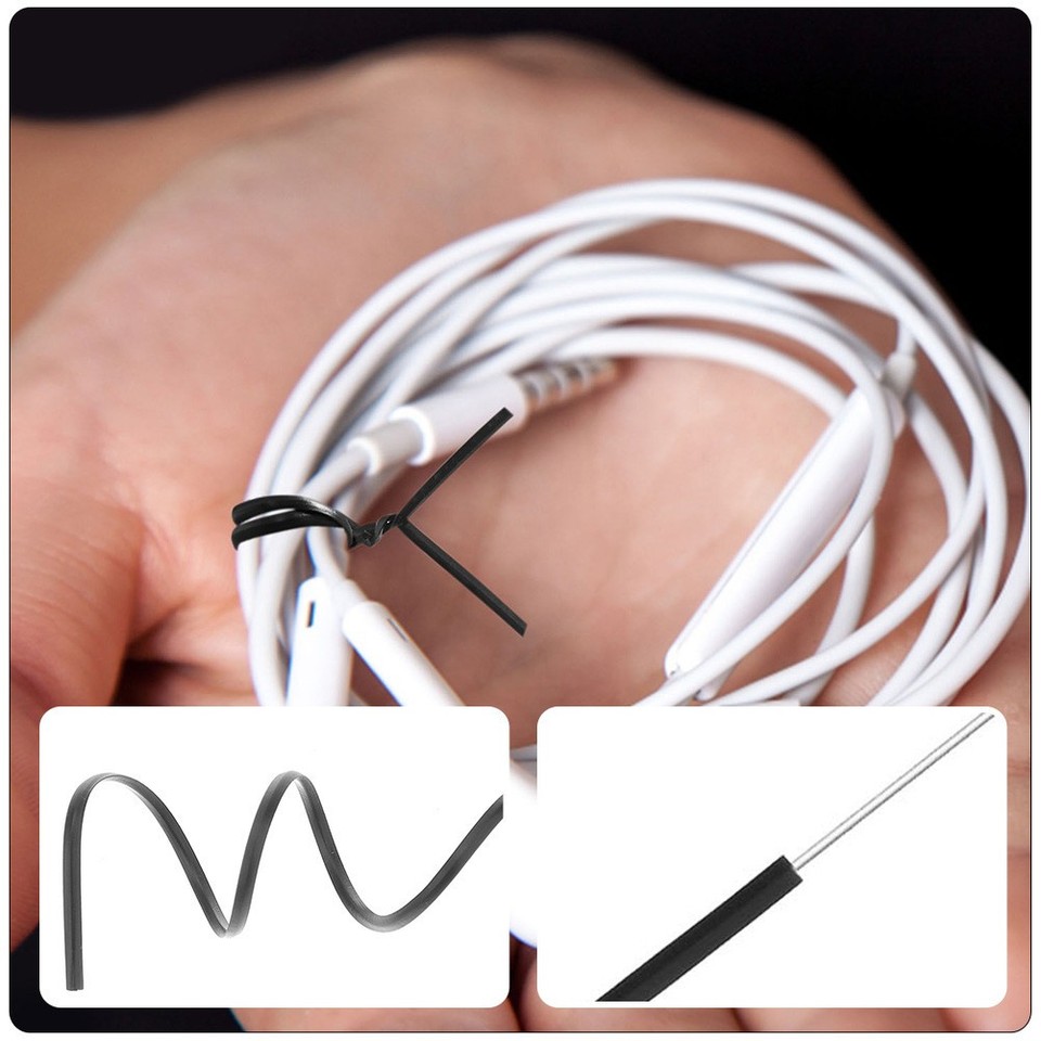 1000pcs Iron Wire Twisted Ties Cable Twisted Ties PVC Coated Ties Plant ...