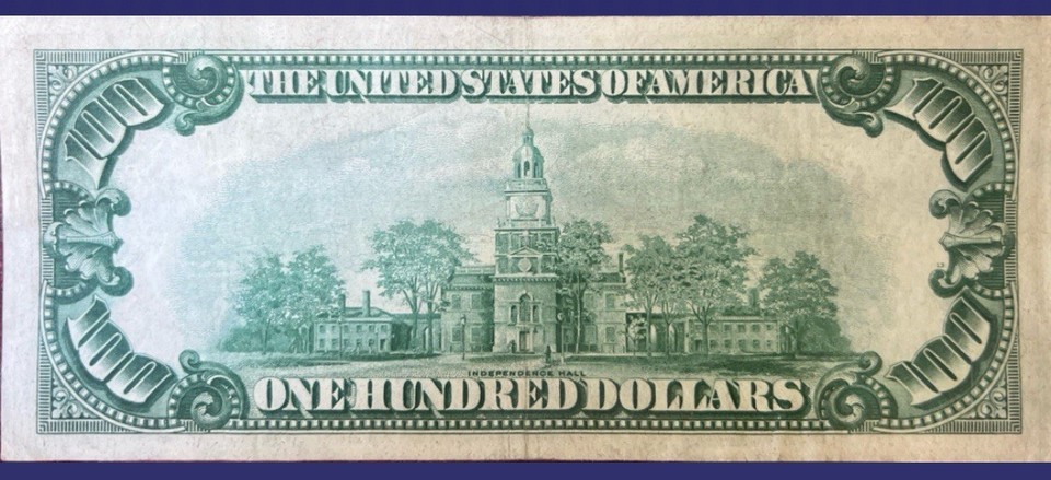 1928 A $100 ONE HUNDRED DOLLAR TRINARY SERIAL NUMBER NOTE, XF++/AU | eBay