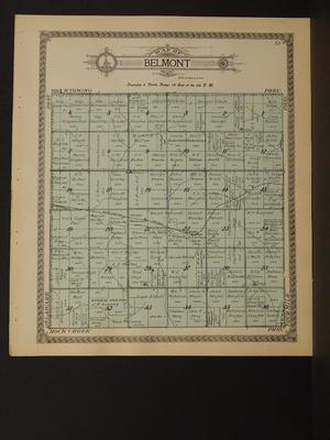 Nebraska Otoe County Map Belmont Precinct (Township) 1912 L7#48 | eBay UK