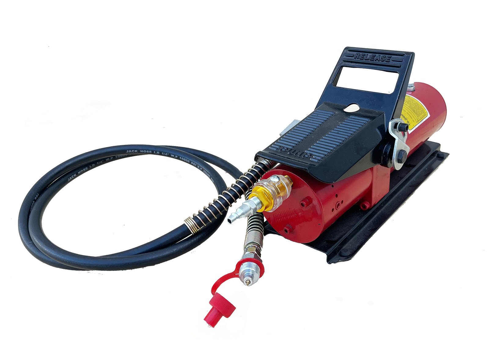 10 Ton Air Hydraulic Pump 10,000 PSI Porta Power Hydraulic Air Foot ...