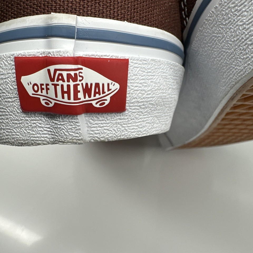 VANS Mens Atwood Deluxe Canvas Root beer Brown Sneakers Size 8.5 NEW W ...