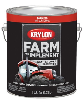 Krylon 1972 Farm & Implement Paints 1 Gallon Gloss Ford Red | eBay