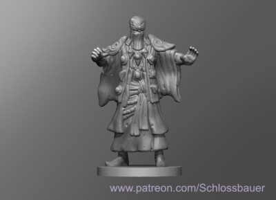 Agahnim Monk Fighter Warrior Rogue NPC 28mm Scale DND D&D Tabletop ...