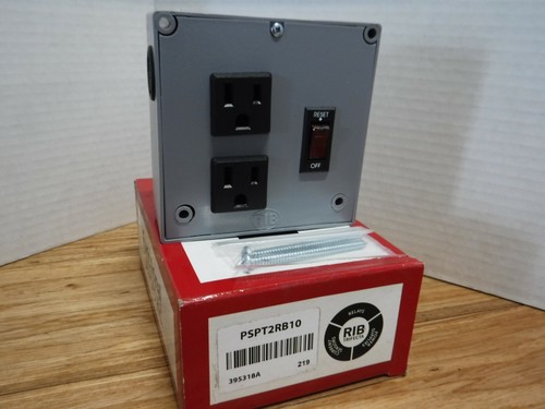 RIB PSPT2RB10 Safety Outlet control panel 10 amp ON/OFF SWITCH | eBay