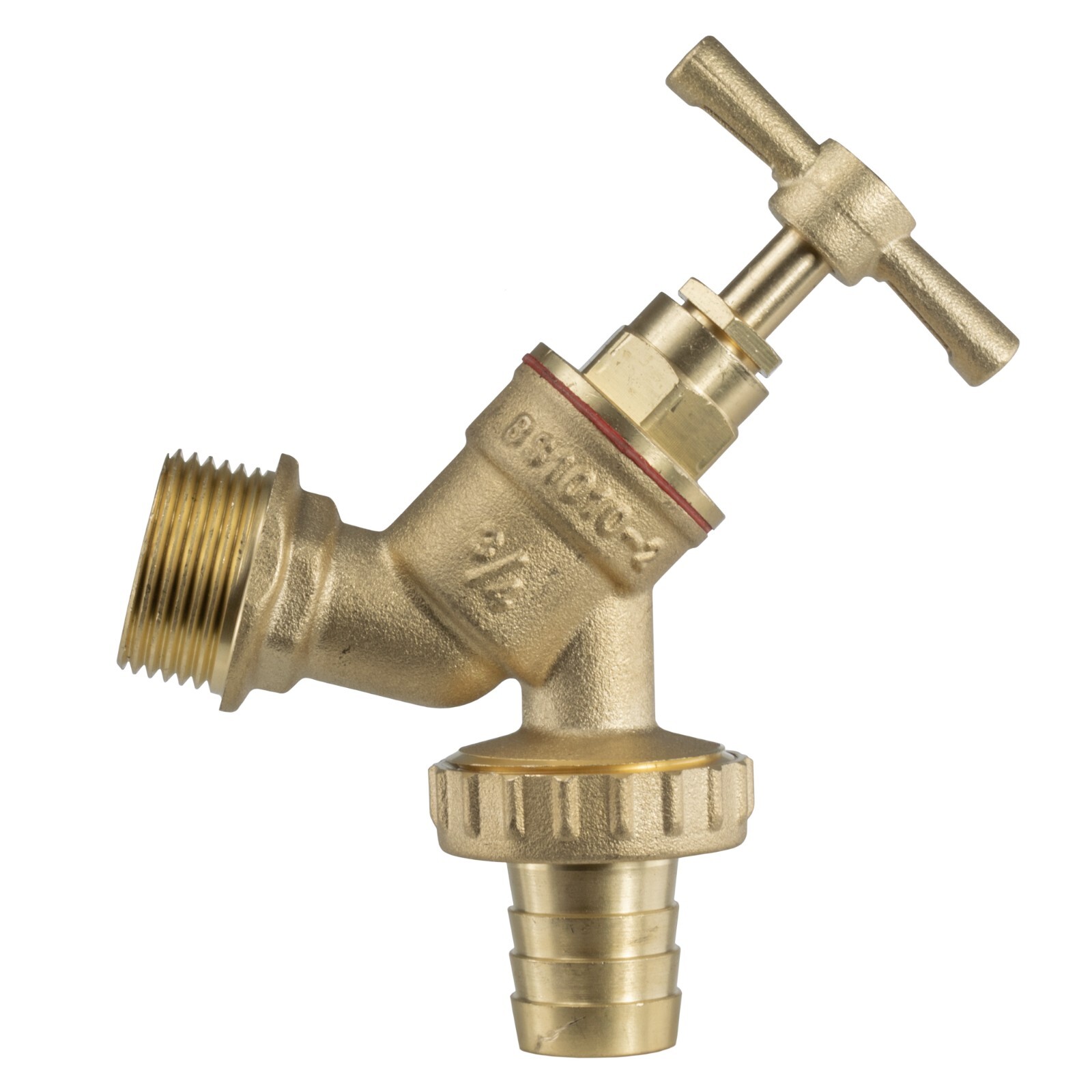 Garden Bib Outdoor Tap 3/4" BSP Inlet to Barb Hose Pipe Tube - Solid ...