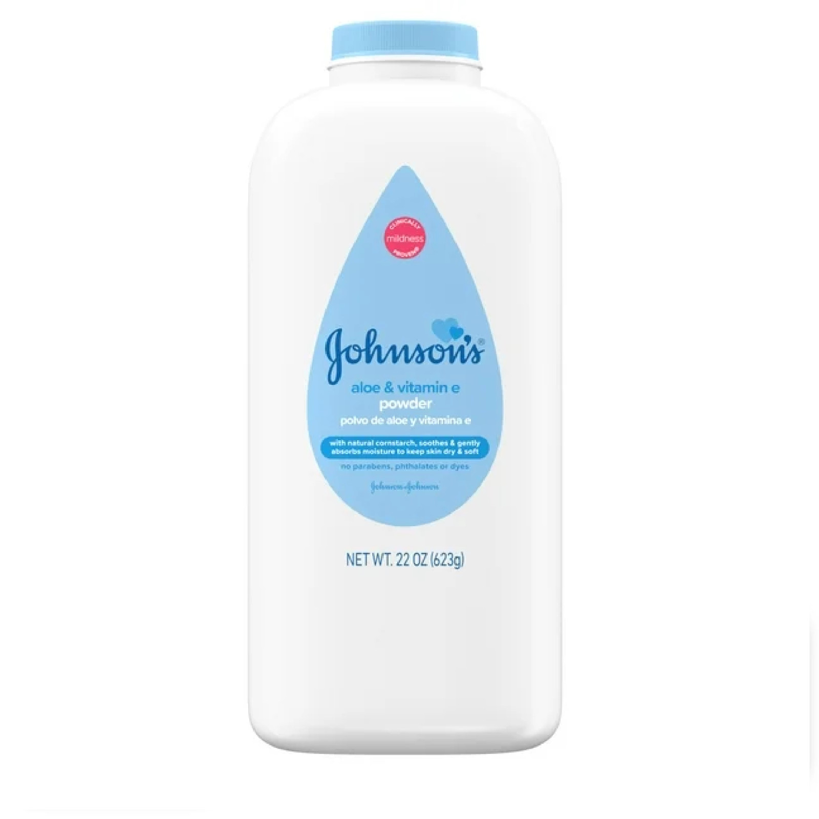 Johnson's Cornstarch Baby Powder with Aloe & Vitamin E, 22 oz - Aplicom