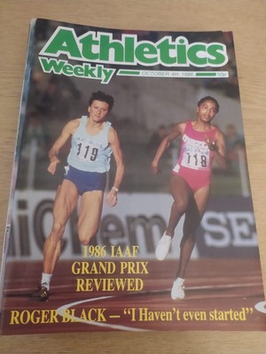 Athletics Weekly Magazine 4th October 1986, Roger Black - B105 | eBay UK