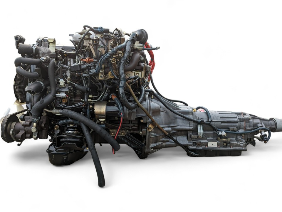 Toyota Crown LXS11 2.4L Turbo Diesel Engine Trans JDM 2LTE 453730 Ships ...