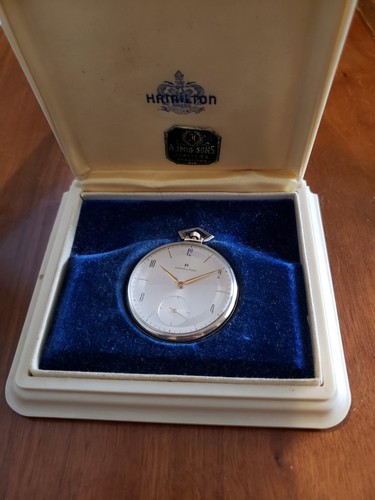 HAMILTON MINT 10 SIZE 699 MOVEMENT AND SERVICED WITH SELLING BOX ...