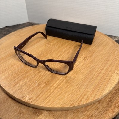 Prada VPR 18W VIY-101 Purple Cat Eye Eyeglasses Frames 54-17 145 Italy ...