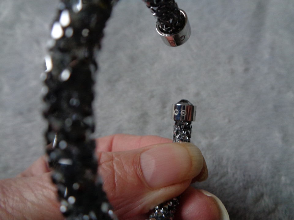 swarovski silver tone ends cluster bracelet size s | eBay UK