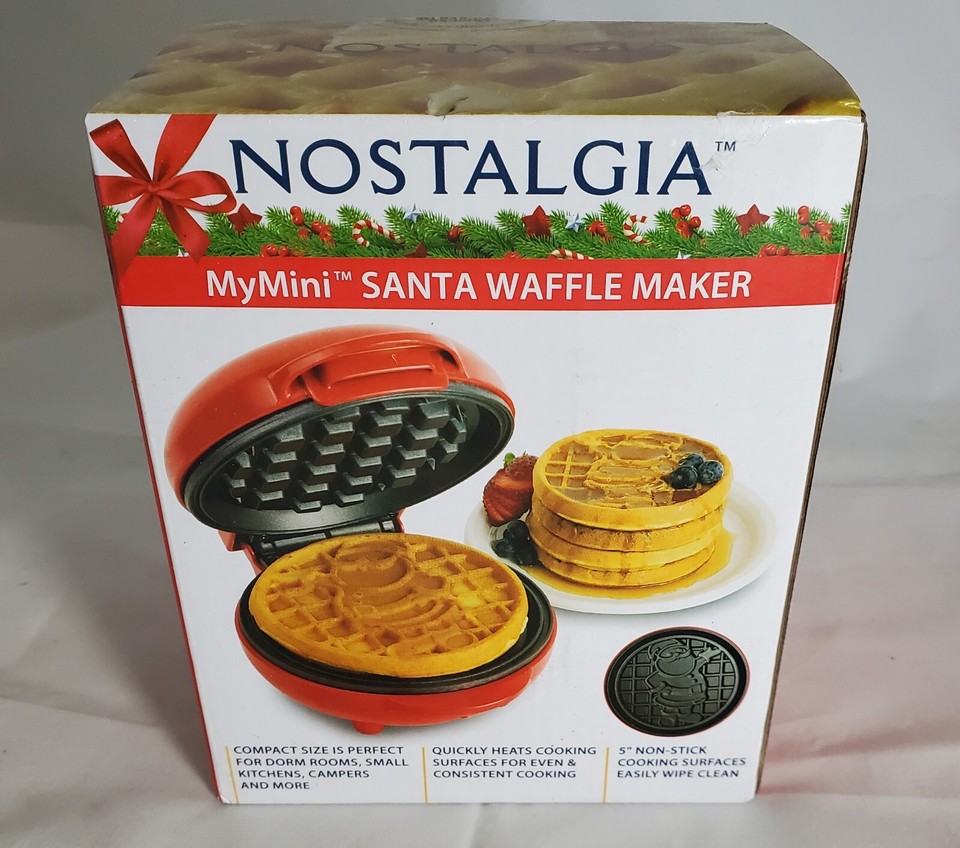 Nostalgia My Mini Santa Waffle Maker | eBay
