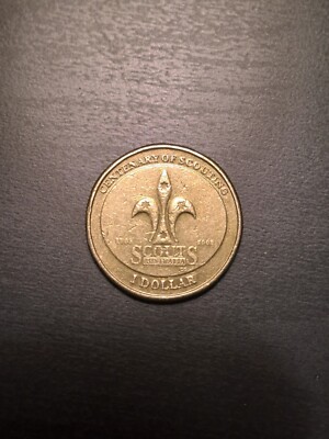 2008 Australian $1 One Dollar Coin- CENTENARY OF SCOUTING SCOUTS ...
