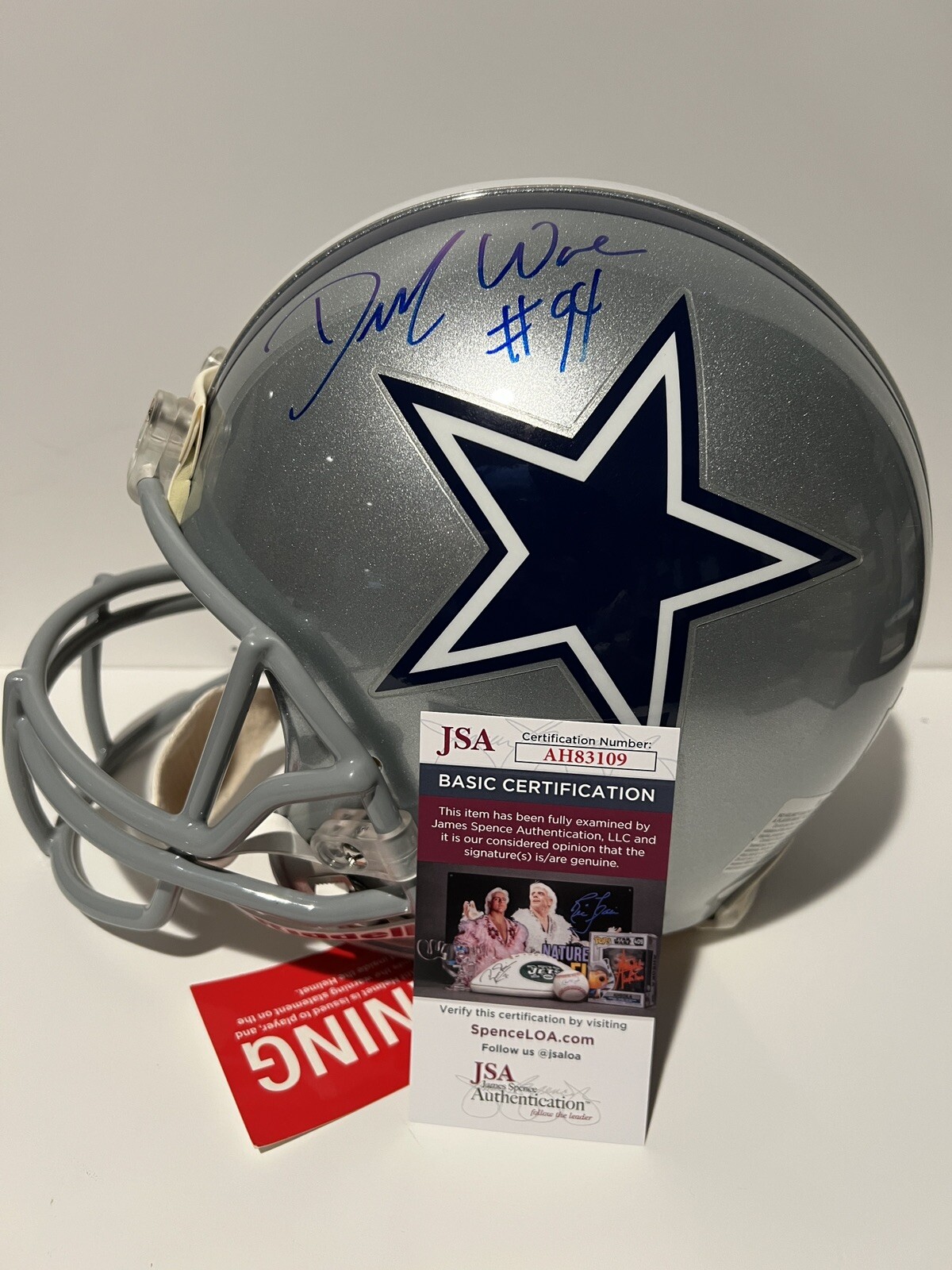 DEMARCUS WARE Signed Autographed Auto Cowboys Full Size FS PROLINE ...