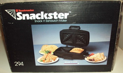 Vintage Toastmaster SNACKSTER Snack Sandwich Maker #294 | eBay