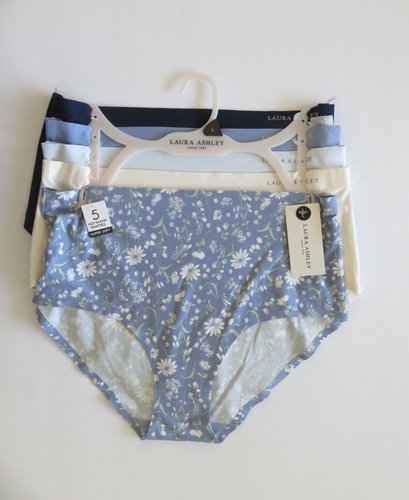 (#106) Laura Ashley ~ Super Soft Women's Brief Underwear Panties 5-Pair ...