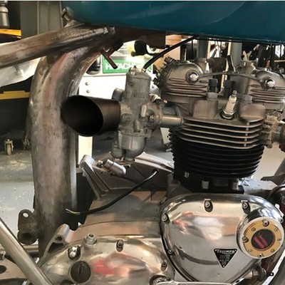 Bellmouth Velocity Stack Air Intake Funnel Trumpet f TRIUMPH Amal 930 ...