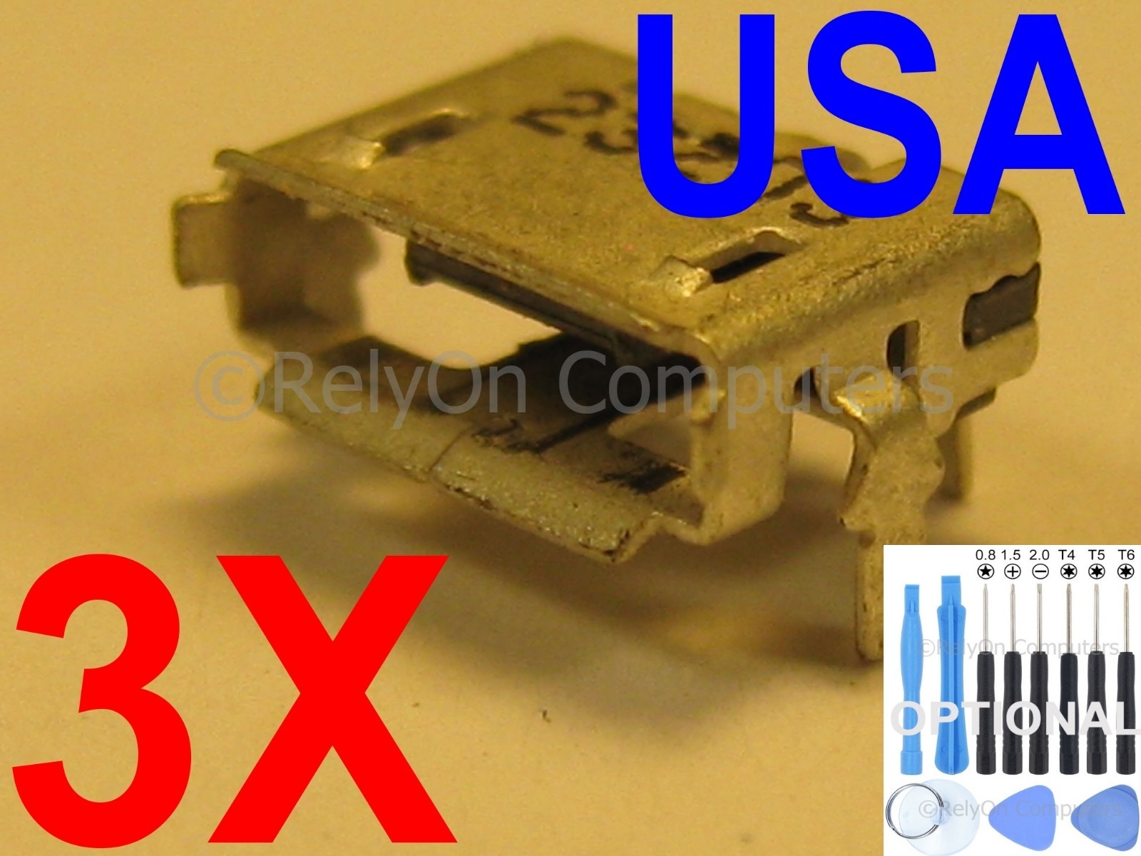 3x OEM Type Micro USB Charging Port For Toshiba Excite 10 SE AT300SE ...