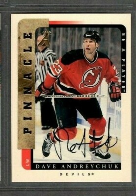 1997 Pinnacle Be A Player #2 Dave Andreychuk New Jersey Devils Signed ...