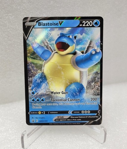 Pokémon TCG Blastoise V SWSH Black Star Promos SWSH101 Holo Promo GRADE ...