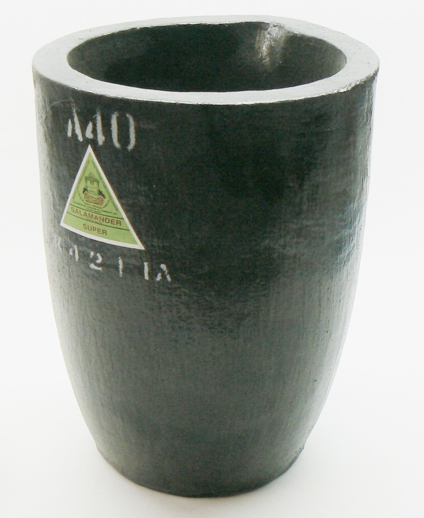 Salamander A40 Crucible Clay Graphite Foundry Melting Non Ferrous Metal ...